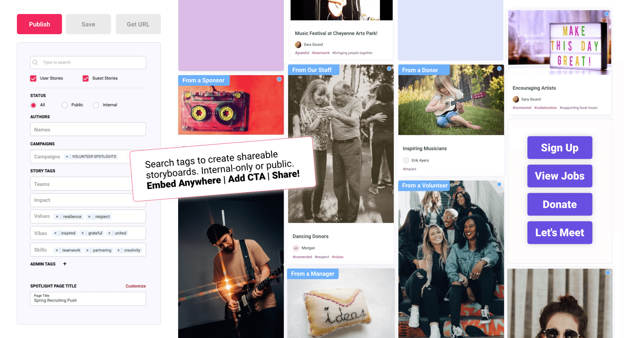 Try Goodseeker. Attract and Engage with Stories